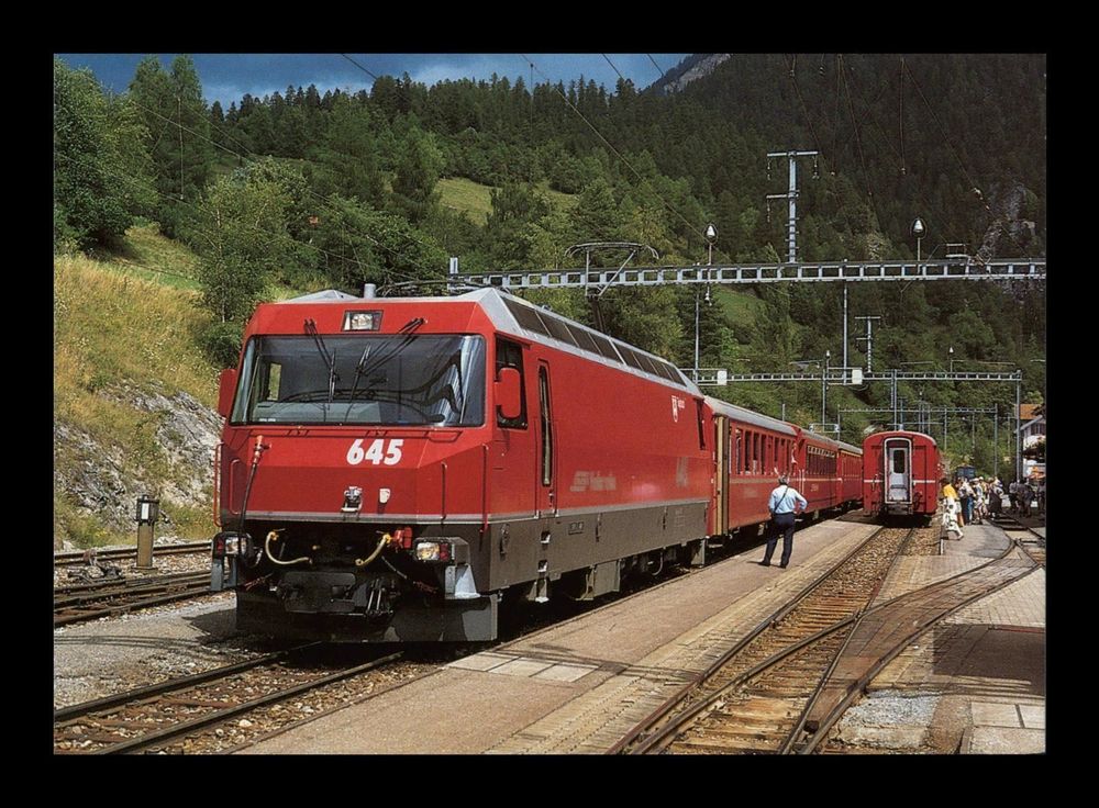 Rhätische Bahn RhB Lokomotive Ge 4/4 III (645) FILISUR 1995 | Kaufen auf Ricardo