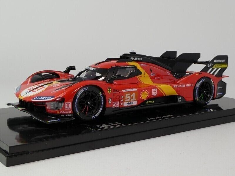 Ferrari 499P #51 Sieger 24h LeMans 2023 Vitrine 1/18 NEU (Neu und ...