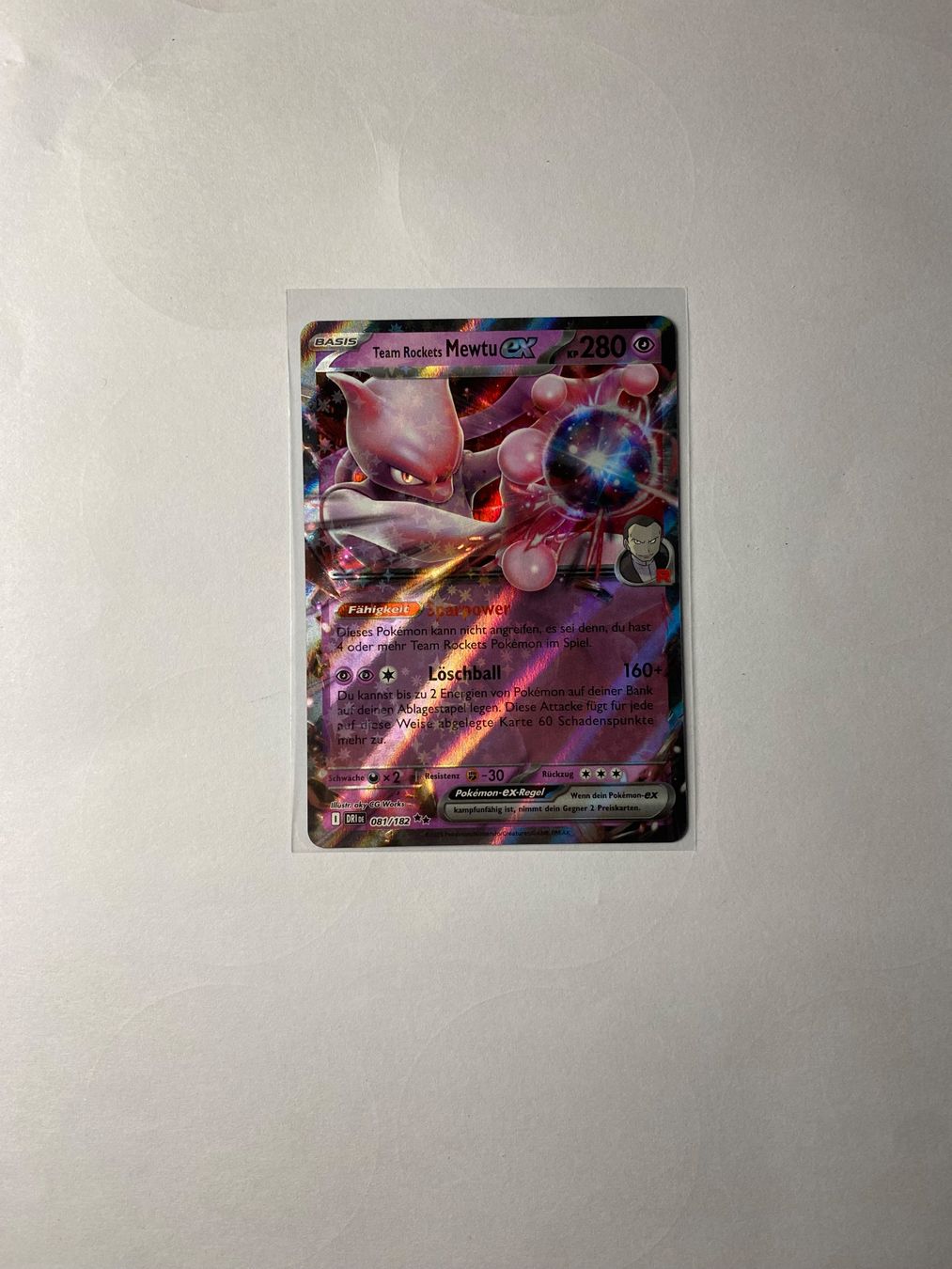 Ab 1.- DE Pokemon DRI 》Team Rocket Mewtu EX 081/182 (Gebraucht) in ...