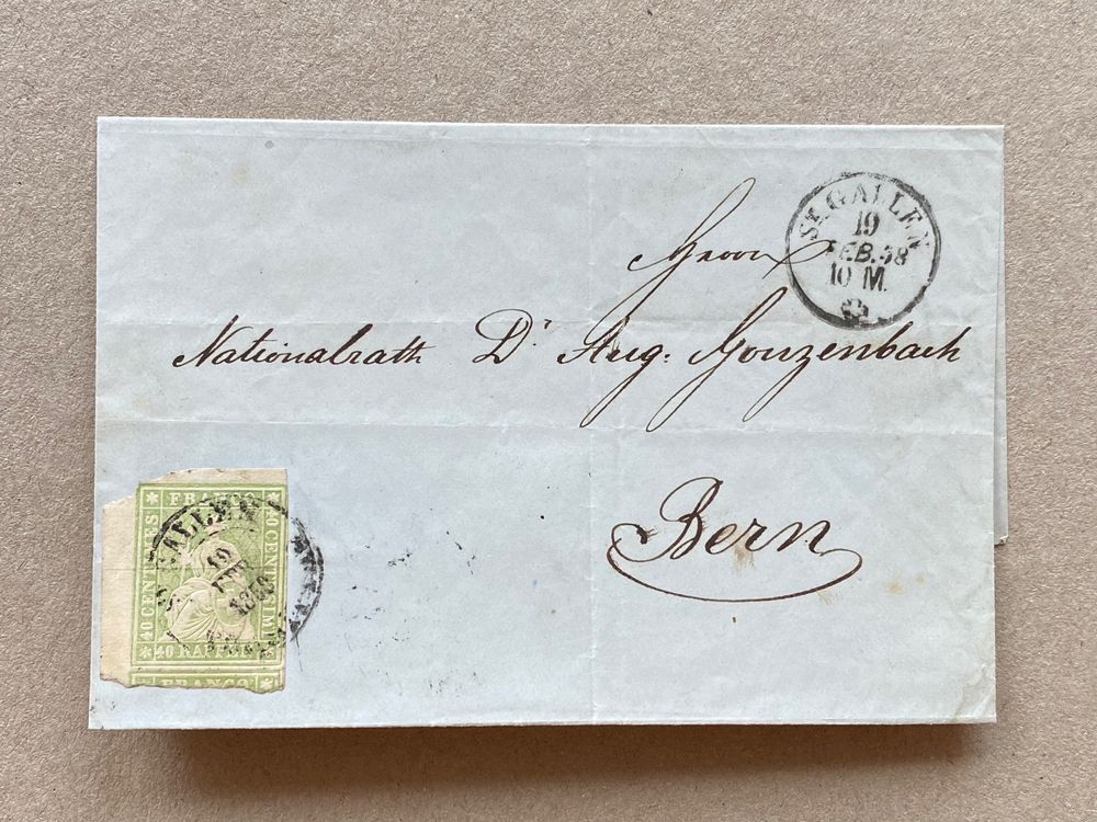 26, Strubel St Gallen Bern, Brief, mit Bogenrand (Gebraucht) in Aarau ...