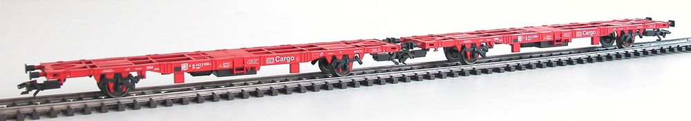Märklin 2 Containertragwagen Lgns DB Cargo Spur H0 (Gebraucht) in ...