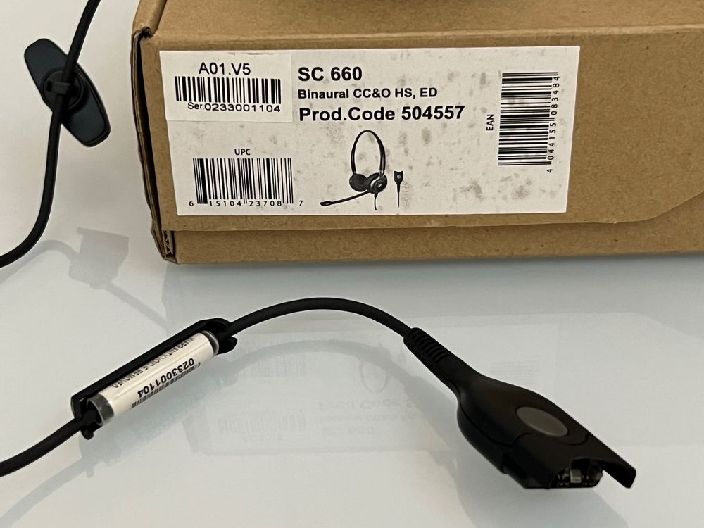 SENNHEISER SC660 OFFICE STEREO HEASET AUDIO PRO NEUWERTIG (Neu (gemäss ...