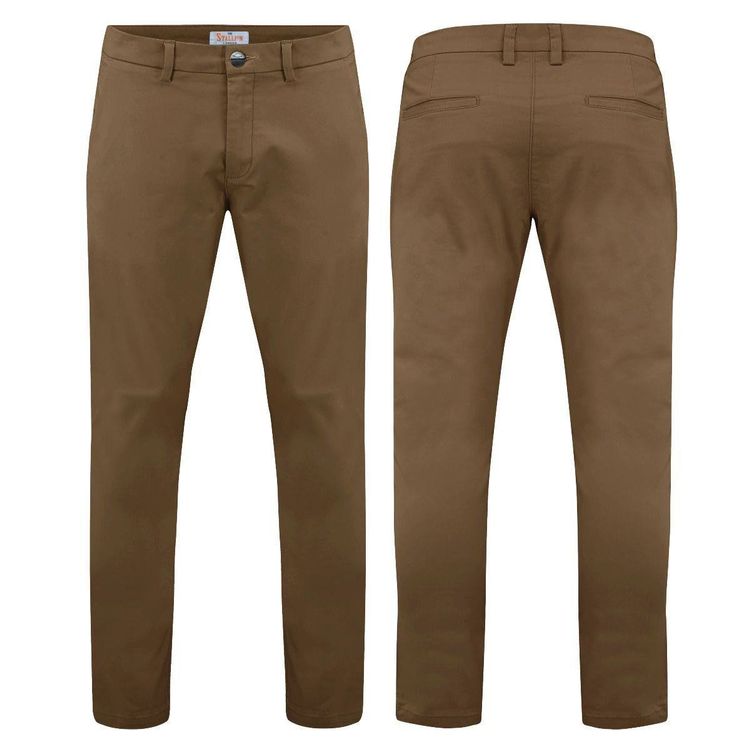 Stallion Slim Fit Men's Chino Trousers, khaki, W30 L29, NEU! | Kaufen auf Ricardo