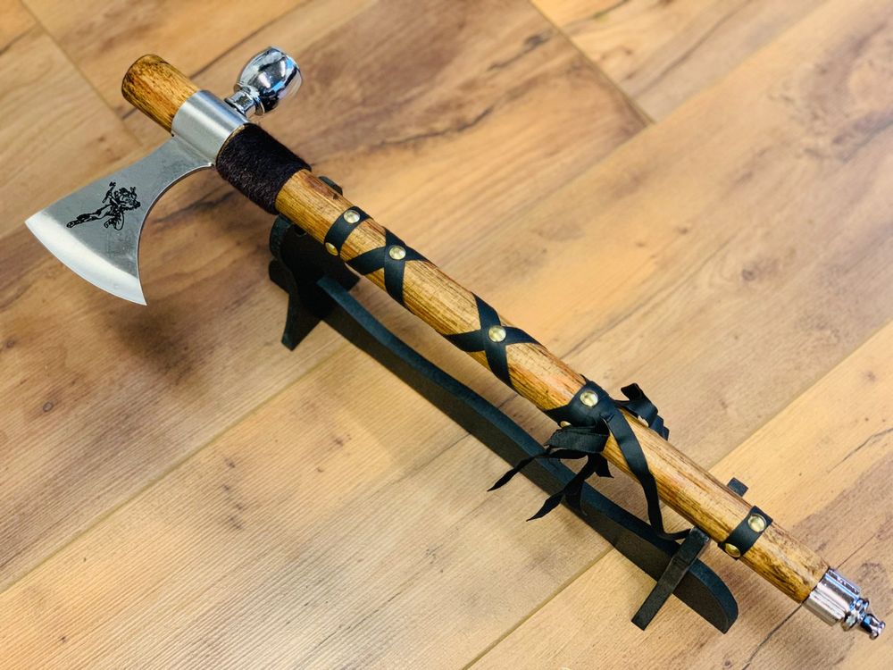Indianer Messer AXT Friedenspfeife Häuptling 47cm NEU (Neu und ...