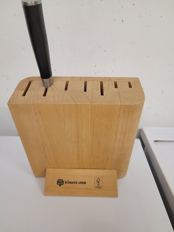 Messerblock aus Holz mit Messer | Kaufen auf Ricardo