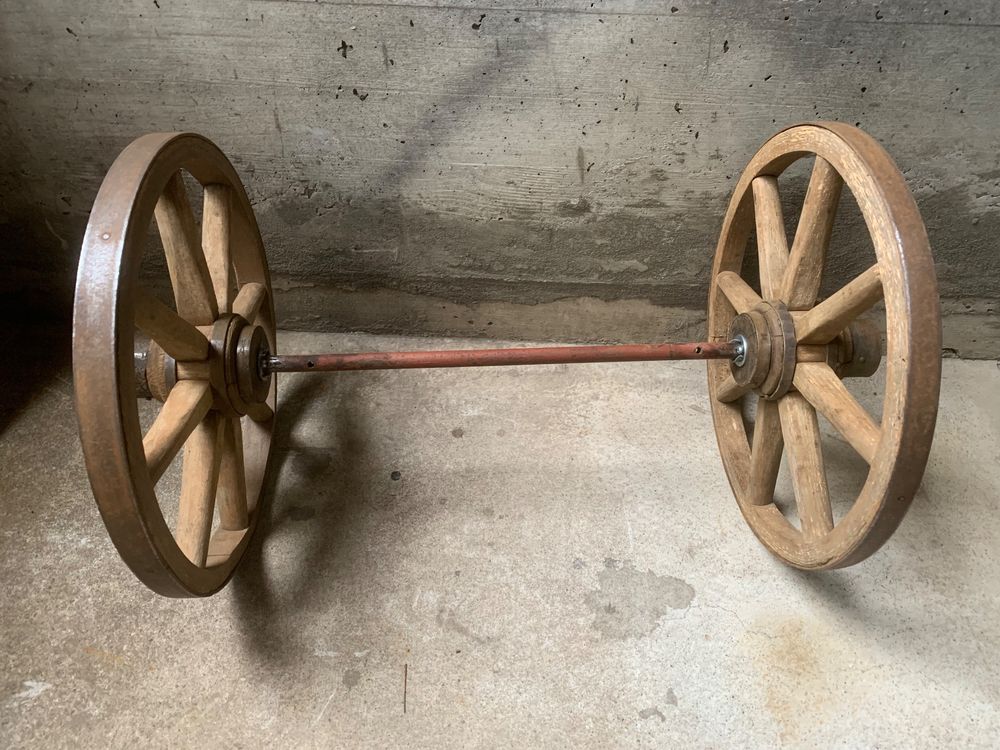 Leiterwagen Holzräder mit Achse, Durchmessern Räder 36 cm | Kaufen auf ...