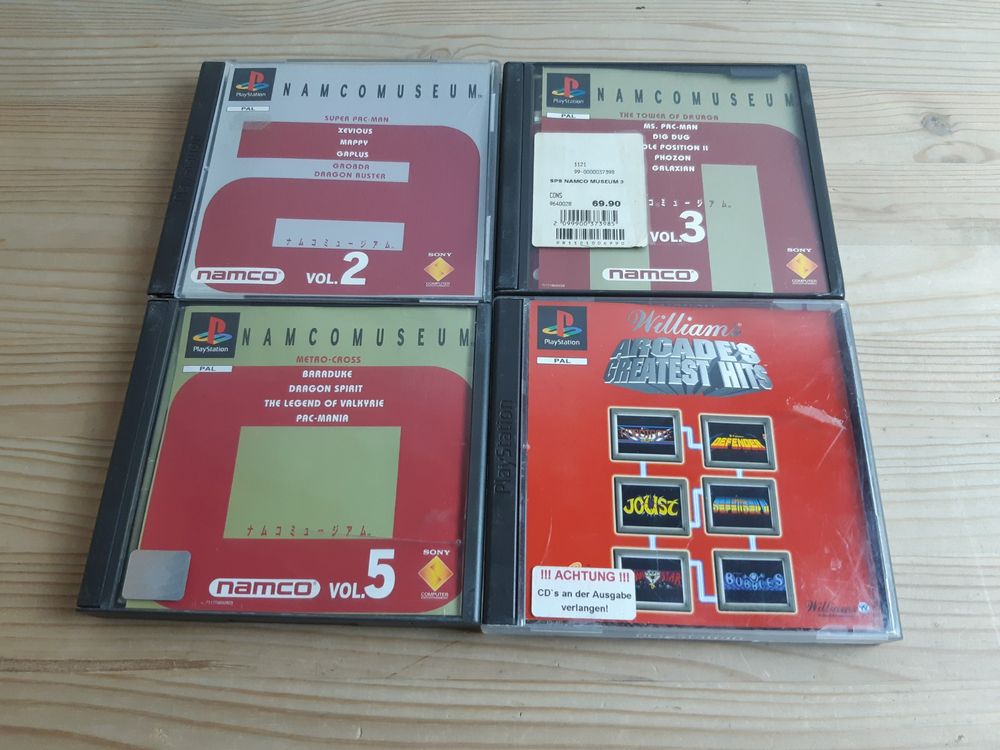 Retro PS1 Games Sammlung: Namco Museum 2 3 5 Williams Arcade | Kaufen ...