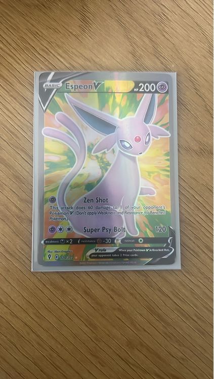 Pokemon Karte: Espeon V - Top Zustand, Sammlerstück! (Neu (gemäss ...