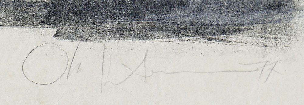 Handsignierte Farblithographie von Otto Bachmann (1915-1996) (Gebraucht ...