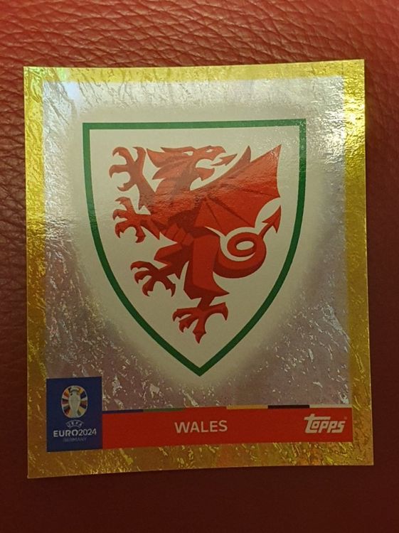Topps UEFA Euro 2024 Sticker WAPPEN GOLD WAL 1 WALES | Kaufen auf Ricardo