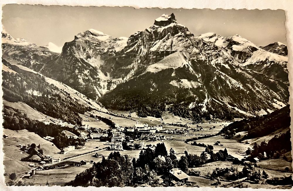 AK Engelberg mit Rotstock u. Hahnen, gelaufen 1942 (Gebraucht) in Basel für CHF 3 – mit ...