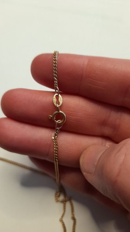 Chaîne plaquée or (800) - poinçon - 45 cm | Kaufen auf Ricardo