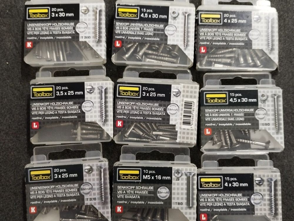 RESTPOSTEN Eisenwaren INOX div. Schrauben (24007) | Acheter sur Ricardo