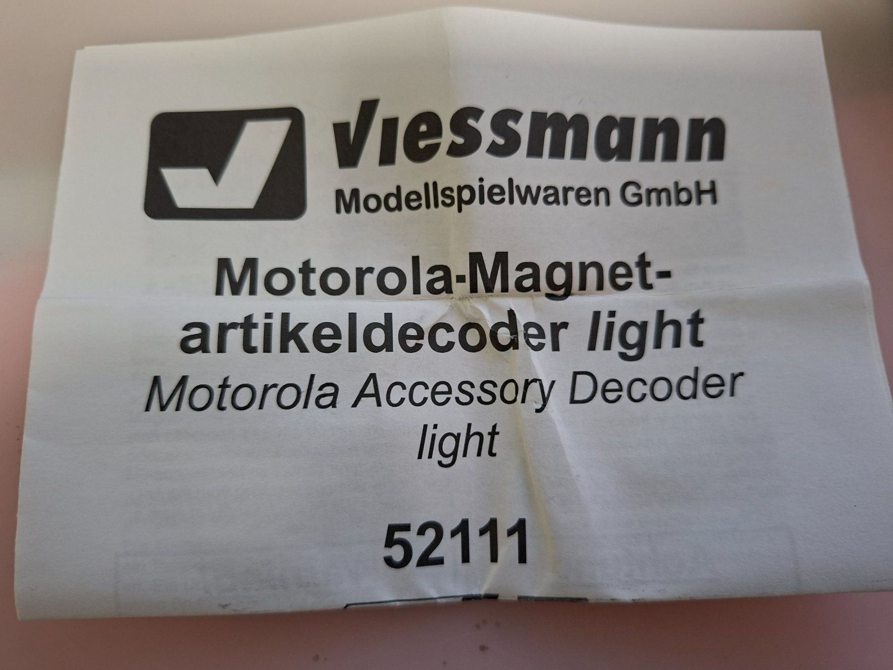 Viessmann 52111 Motorola Magnetartikeldecoder light (E) (Neu (gemäss ...