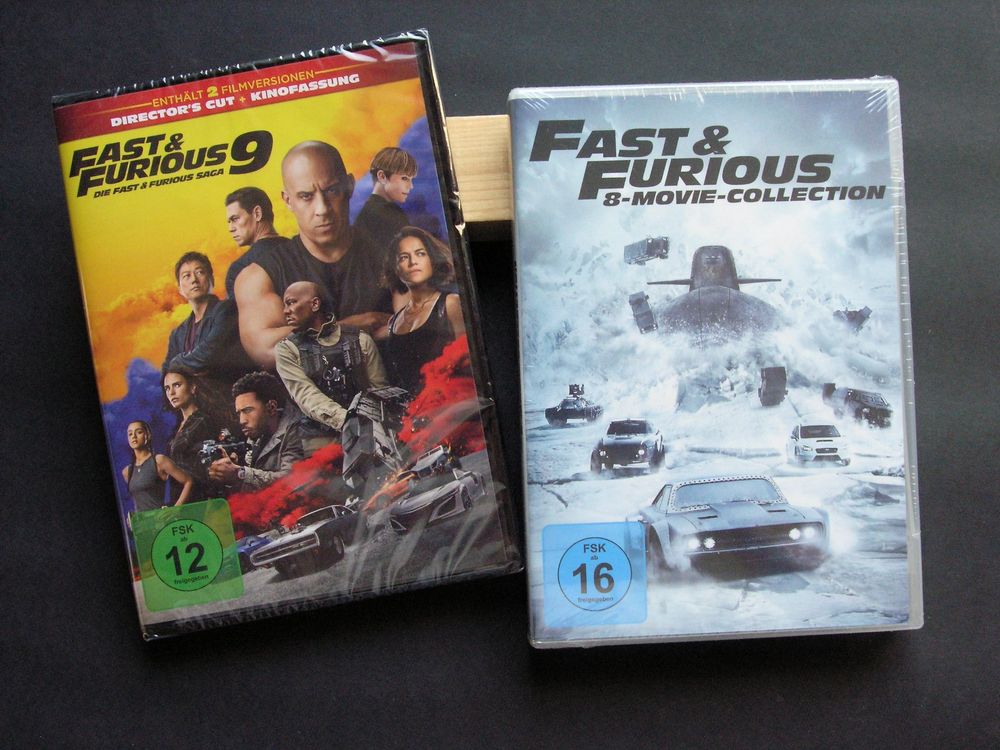 The Fast and the Furious 1-9 -DVD Movie Collection (Neu und ...