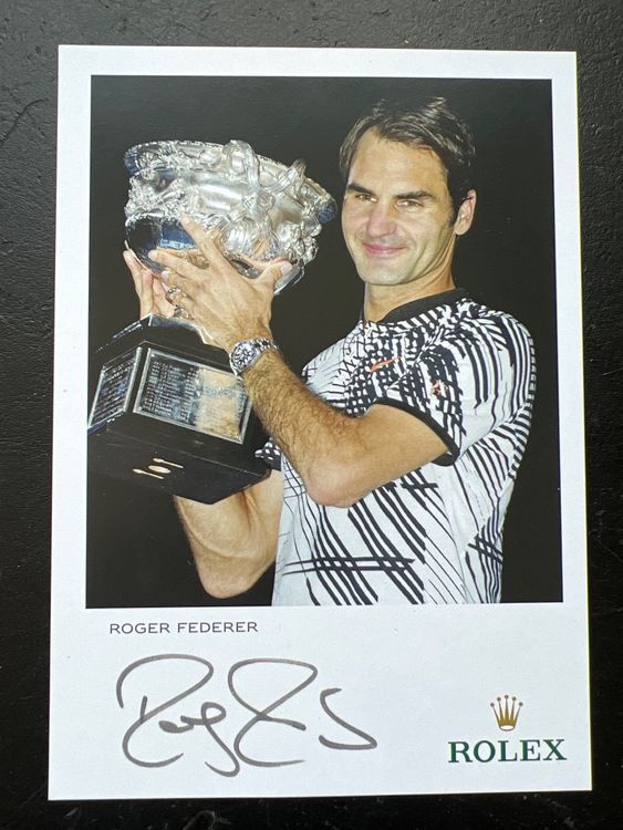 Roger Federer Autogrammkarte Australian Open 2017 (Gebraucht) in ...