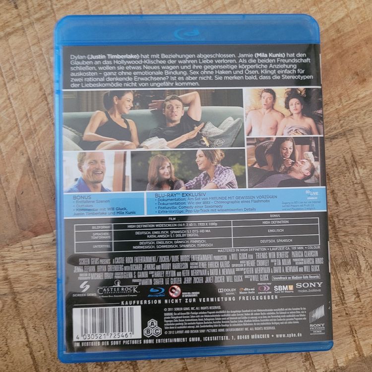 Freunde mit gewissen Vorzügen bluray Mila Kunis Justin Timbe (Gebraucht ...
