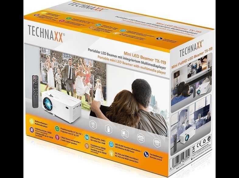 Technaxx Mini LED Beamer TX-113 (Neu und originalverpackt) in Hünenberg für CHF 31 – mit ...
