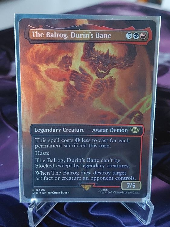 Foil - the Balrog durin's bane - mtg lord of the ring (Neu (gemäss ...