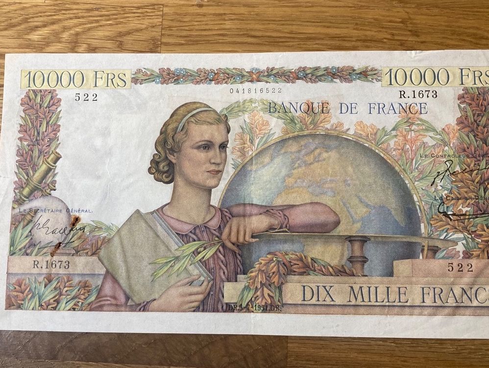 Magnifique billet de 10000 franc français de 1951 | Kaufen auf Ricardo