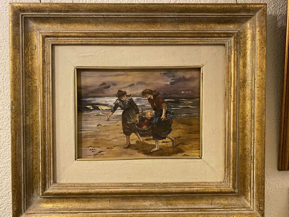 Gemälde von Heidi Frey-Schenker. Abendstimmung am Meer | Kaufen auf Ricardo