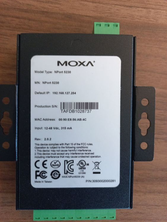 MOXA NPORT5230 Server für RS232/RS422/RS485 | Kaufen auf Ricardo