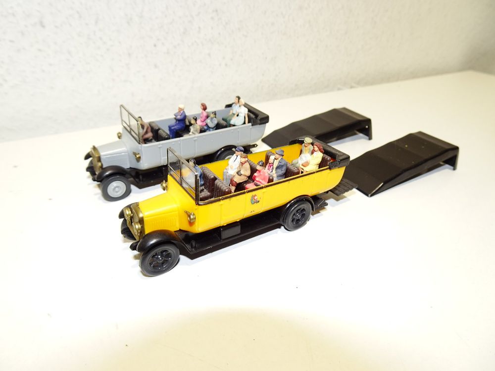 2 Roskopf Nostalgie Autobus Postauto PTT Figuren HO 1003 439 (Gebraucht ...