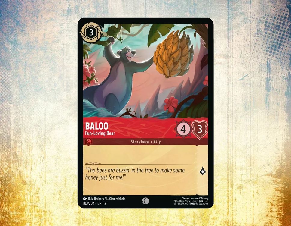 Lorcana Floodborn * BALOO * 103/204 - English (Neu (gemäss Beschreibung ...