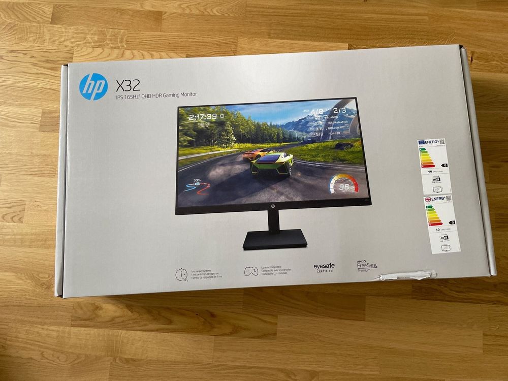 Hp x32 gaming monitor 165hz und 1ms Reaktionszeit (Gebraucht) in ...