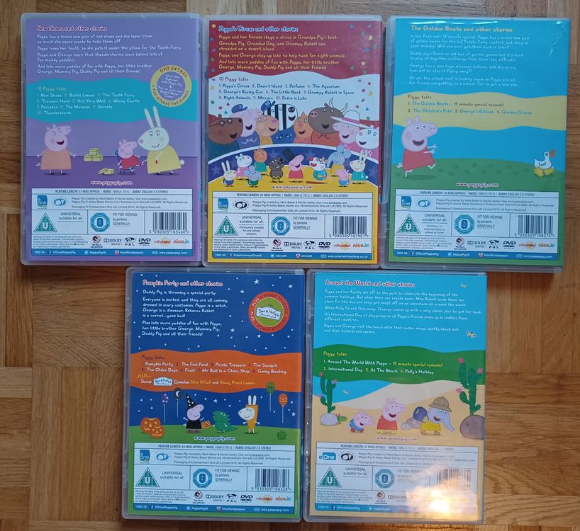 5x Peppa Pig DVDs auf Englisch (Gratis Porto) | Kaufen auf Ricardo