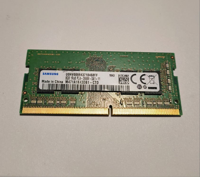 SAMSUNG 8GB M471A1K43DB1-CTD DDR4 memory ram (Gebraucht) in Thusis für ...
