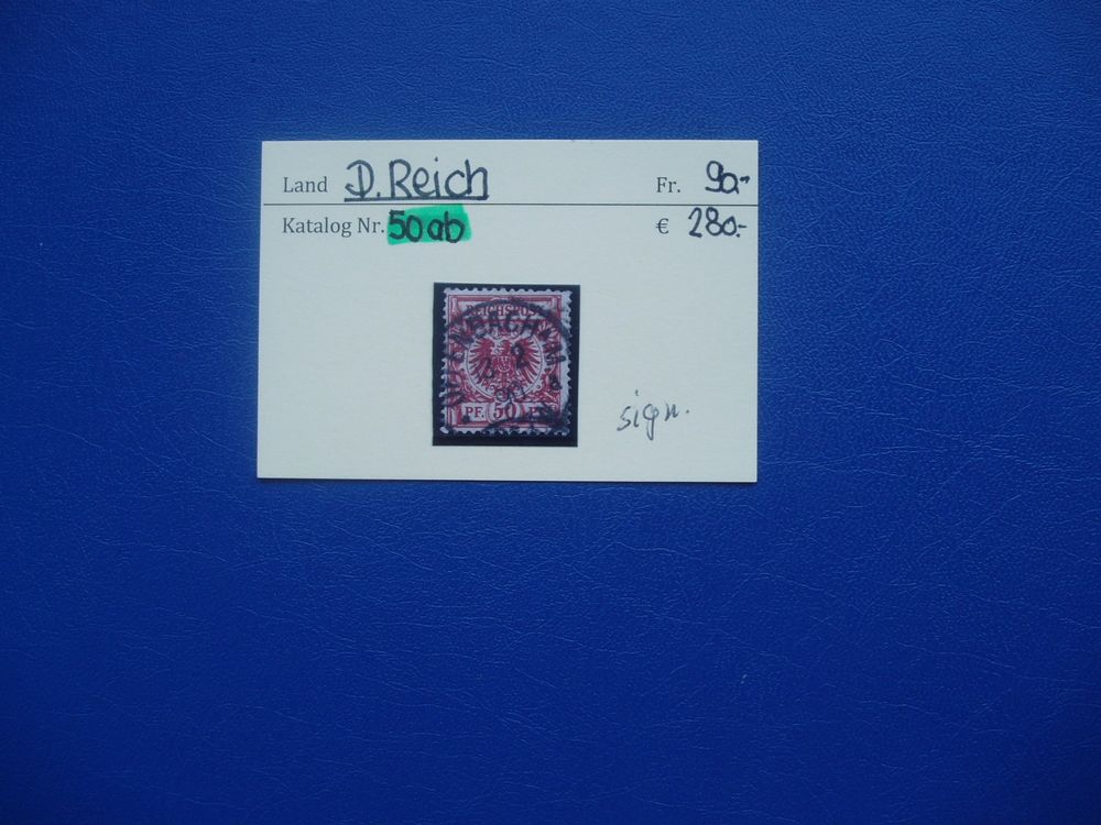 Deutsches Reich Nr. 50ab Euro 280.00 | Kaufen auf Ricardo