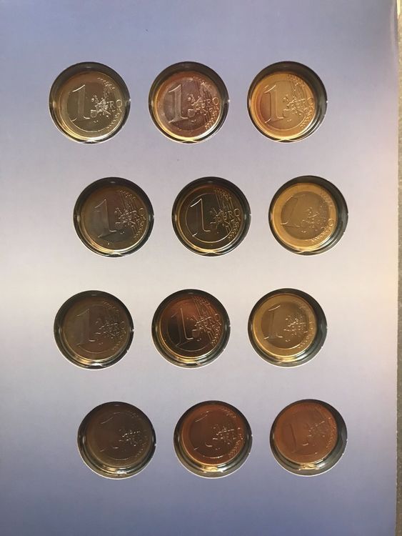 Die offiziellen Euros der 12 Euro-Länder (Neu und originalverpackt) in ...