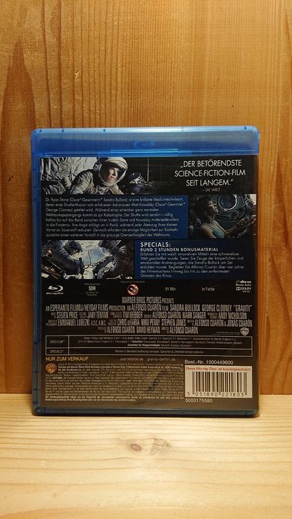 GRAVITY Blu-Ray mit Sandra Bullock (Gebraucht) in Wilderswil für CHF 2.9 – mit Lieferung auf ...
