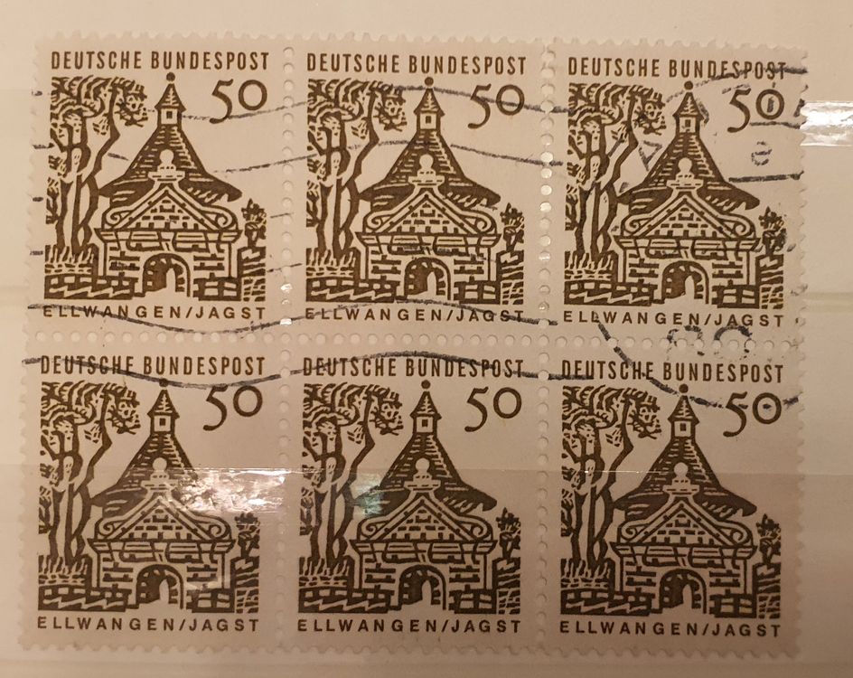 Ellwangen, Jagst, Briefmarken, 1950, Bundespost, DDR, Post (Neu (gemäss ...
