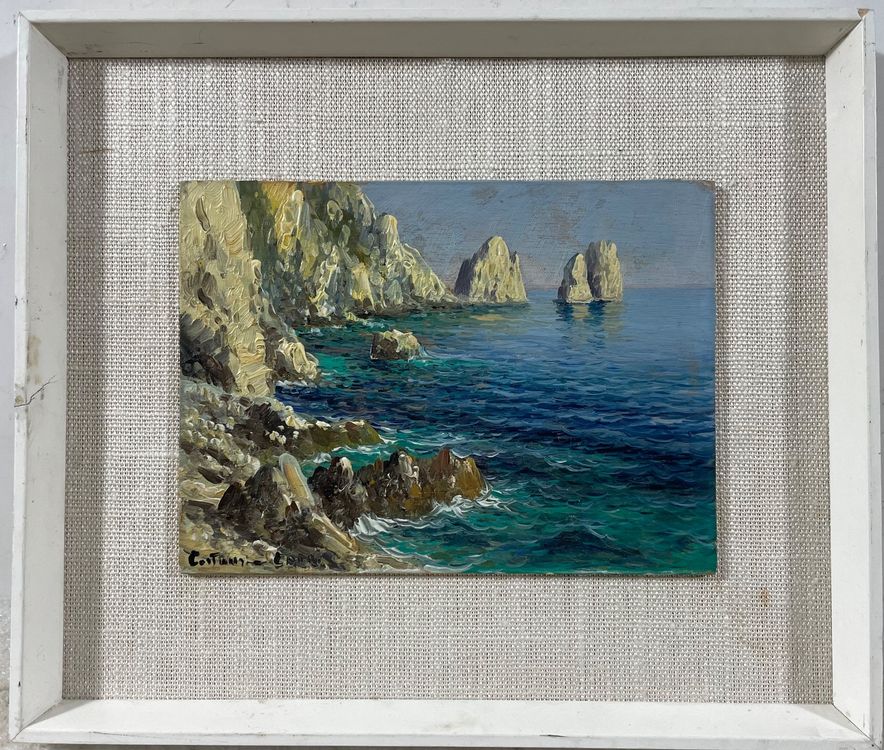 Meeres Küsten Szene Gemälde unleserlich Signiert (Gebraucht) in Root für CHF 105 – mit Lieferung ...