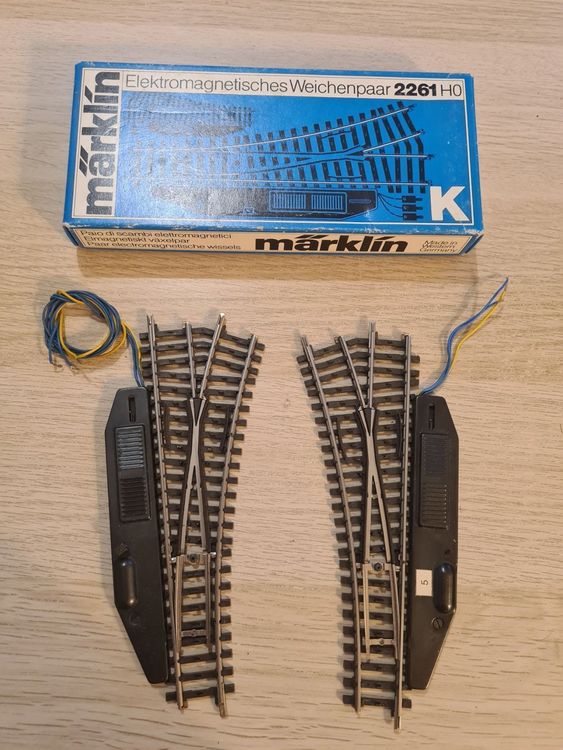 Märklin 2261 Elektro Weichenpaar K H0 (2) (Gebraucht) in St-Aubin ...