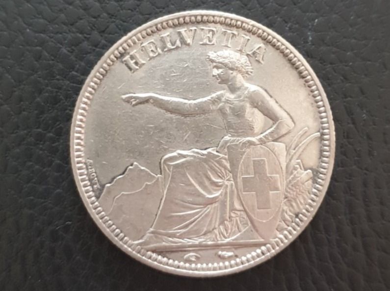 Sehr alte Münze - 5 Franken 1851 vz! Silber | Kaufen auf Ricardo