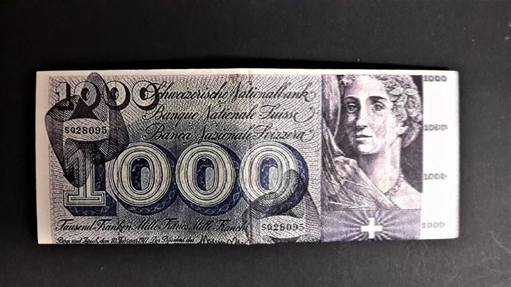 Leichtes, strapazierfähiges Portemonnaie - 1000 FRANKEN NOTE (Neu und ...
