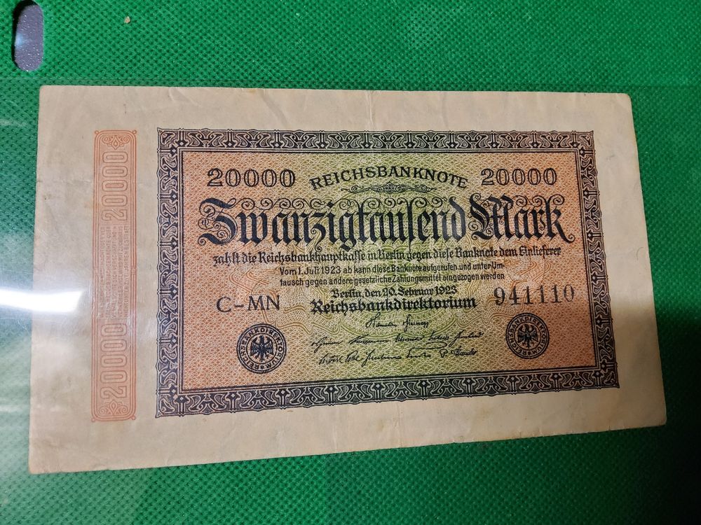 Reichsbanknote 1923 | Kaufen auf Ricardo