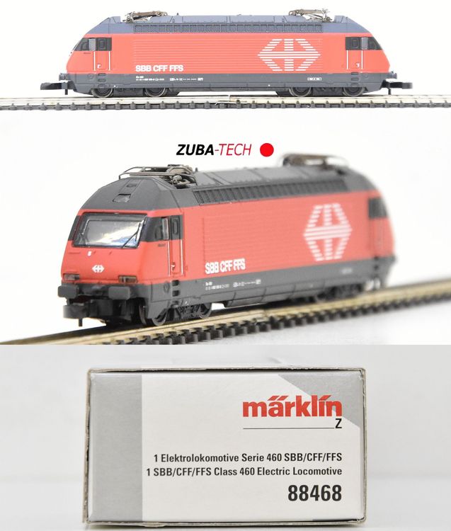 Märklin 88468 E-Lok Re 460 SBB Spur Z mit OVP (Gebraucht) in St. Gallen für CHF 152 – mit ...
