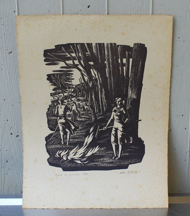 Aldo Patocchi 1907-1986 Holzschnitt 50/220 Handsigniert | Kaufen auf ...