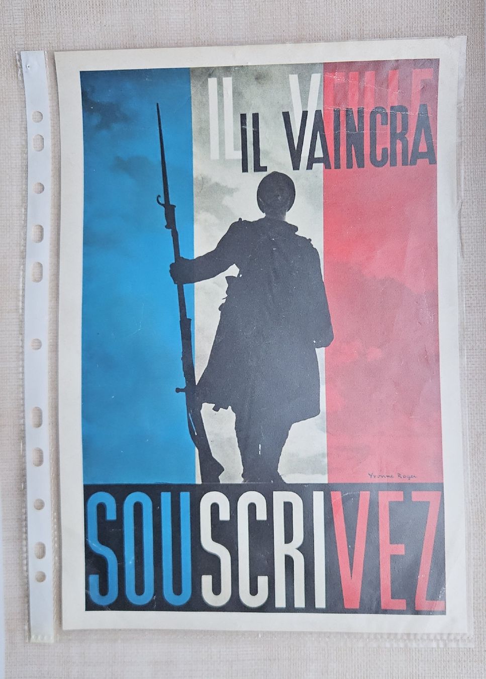 Affiche originale rare - Il vaincra - 1939 - Collection (D'occasion) à ...