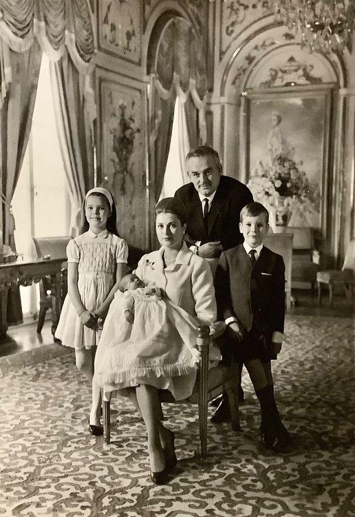 1965 - Alte Foto AK Grace Kelly & Fürst Rainier 3 & Kinder | Kaufen auf ...