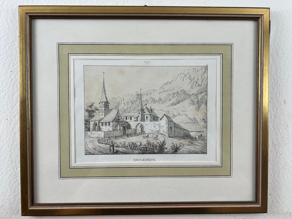 Alte Stadtansichten Lithographie (Gebraucht) in Neuhausen am Rheinfall für CHF 10 – mit ...
