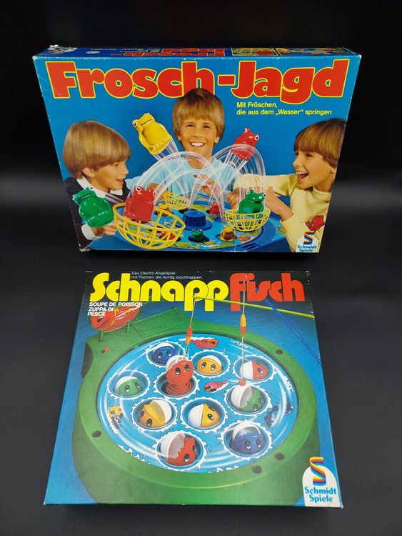 Frosch Jagd + Schnapp Fisch, Schmidt Spiele 80er (Gebraucht) in Wil SG für CHF 23 – mit ...