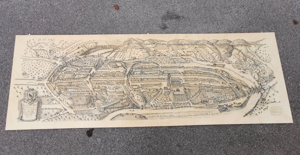 Grosse Bild Bern Altstadt 16 Jh. Gregor Sickinger 264x90cm | Kaufen auf ...