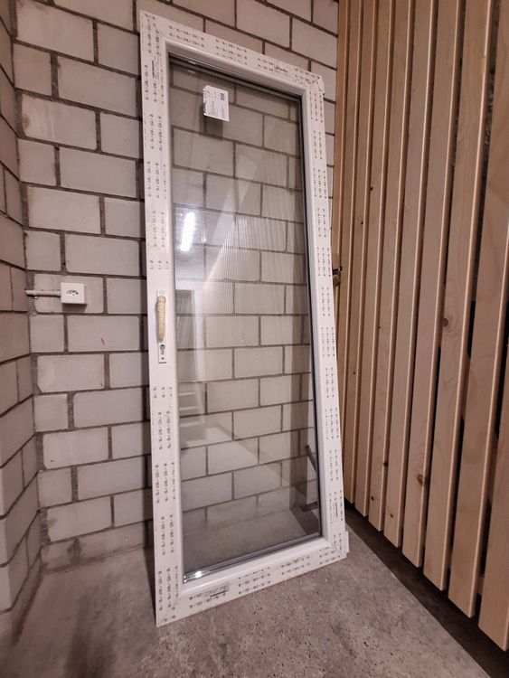 Balkontür Glas 2-Flügelig /PVC-Rahmen 160/220cm (Neu (gemäss ...