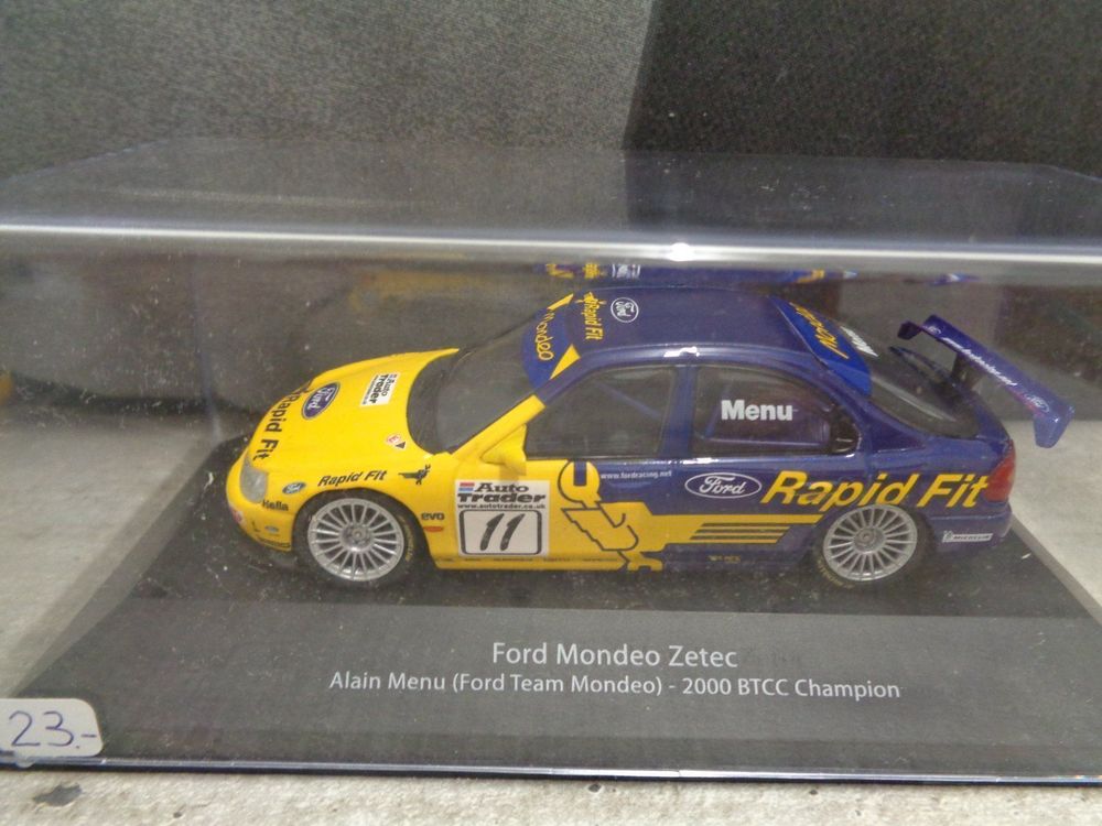 1:43 Atlas Ford Mondeo BTCC Pilote Suisse Alain Menu (Neu und ...