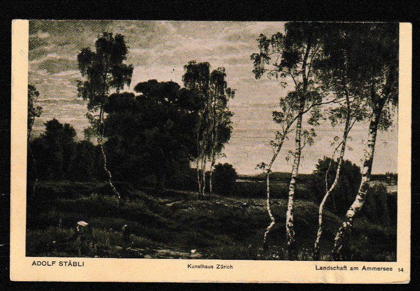 Kunsthaus Zürich - Adolf Stäbli: Landschaft am Ammersee (A4 (Gebraucht) in Ruggell für CHF 0.35 ...